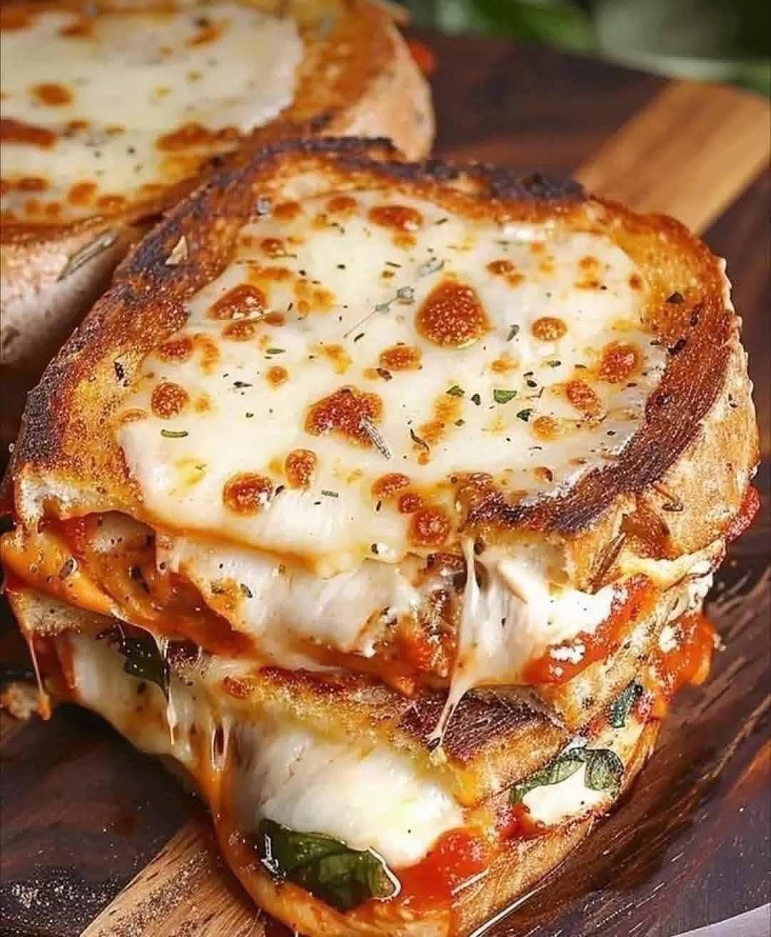 Chicken Parmesan Grilled Cheese – Just Cook