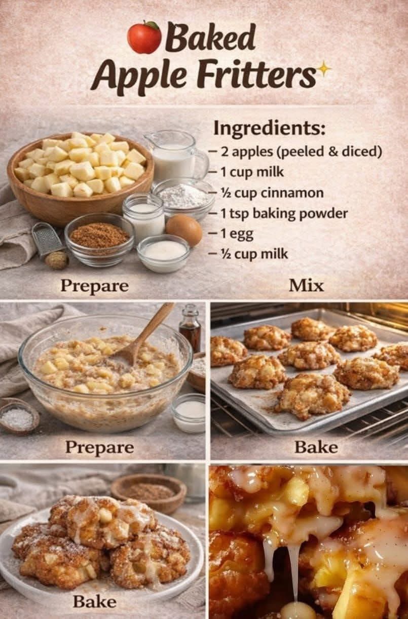Baked Apple Fritters Soft Cinnamon Spiced and Irresistibly Cozy – Just Cook